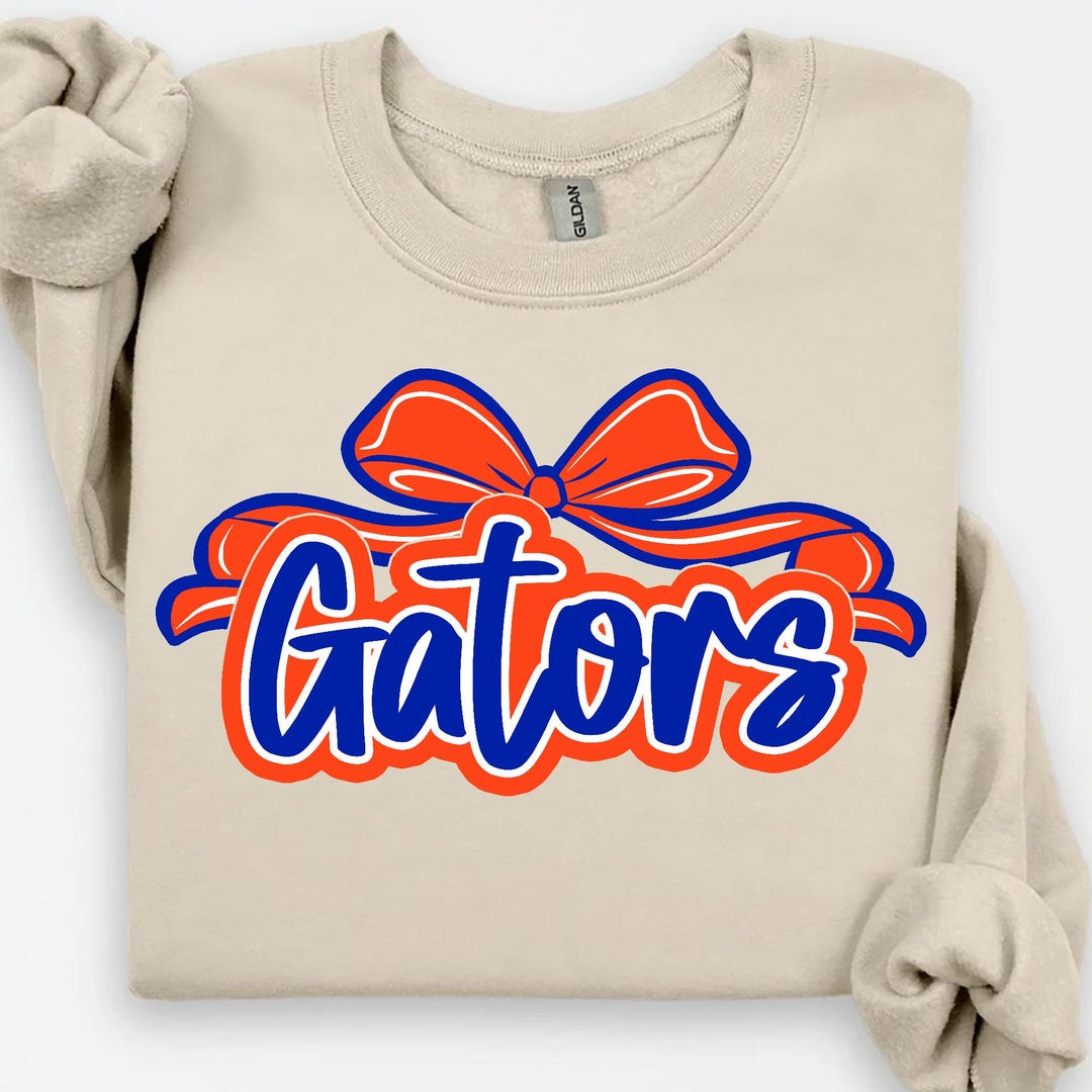 Gators PNG, Gators Mascot Script Coquette Bow, School Spirit, Team ...