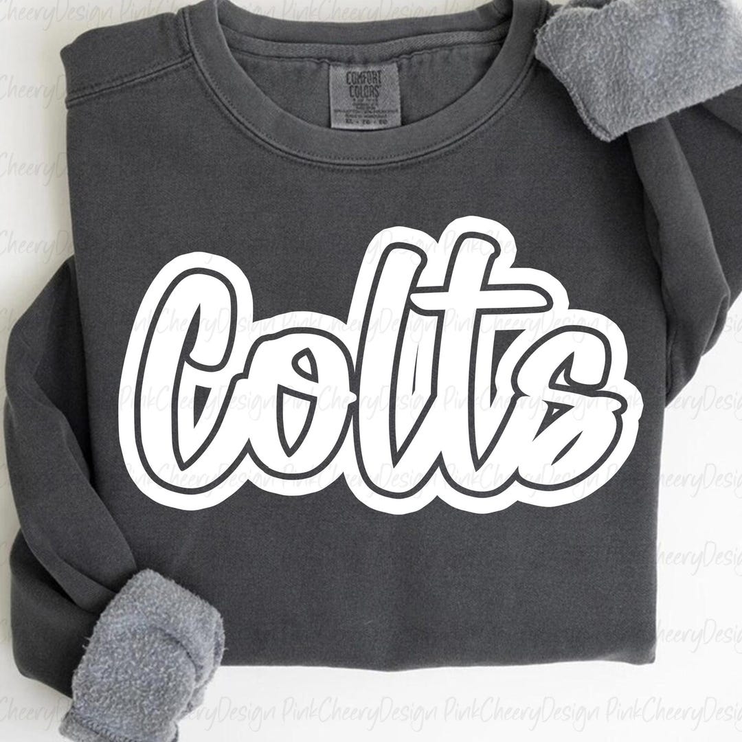 Colts Mascot PNG, Team Colts PNG, School Spirit Script Design, Game Day ...