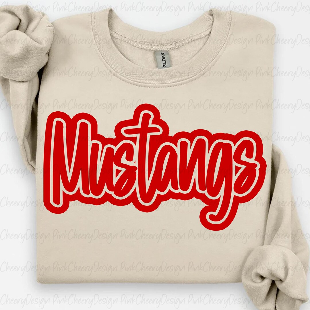 Mustangs Mascot PNG, School Spirit Mustangs Script Logo, Team Mascot ...