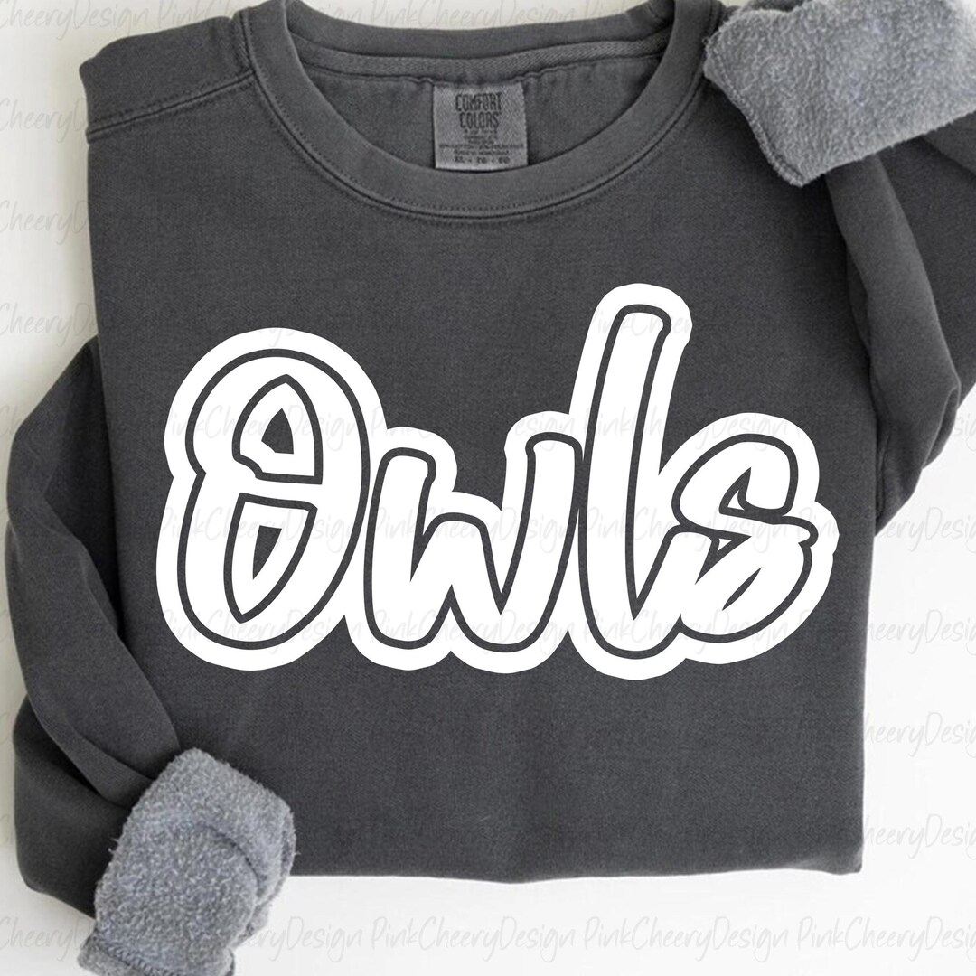 Owls Mascot PNG, Team Owls PNG, School Spirit Script Design, Game Day ...