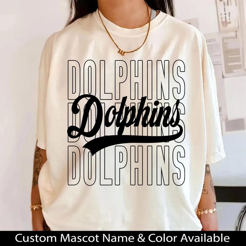 Dolphins PNG, Dolphins Mascot Script PNG, School Spirit Dolphins Shirt ...
