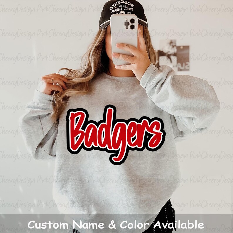 Badgers Mascot PNG, School Spirit Badgers Script Logo, Team Mascot ...