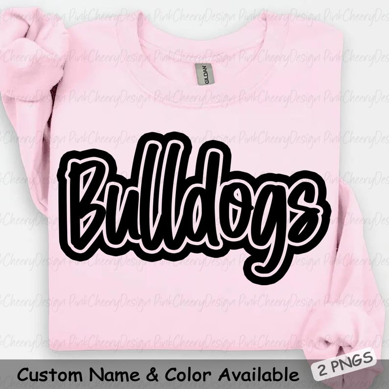 Bulldogs Mascot PNG, School Spirit Bulldogs Script Logo, Team Mascot ...