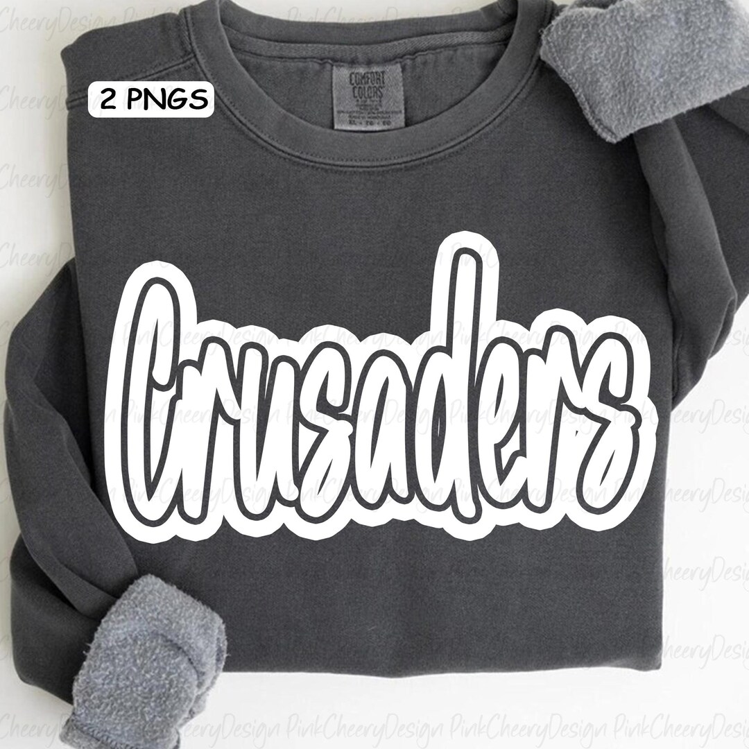 Crusaders Mascot PNG, School Spirit Crusaders Script Logo, Team Mascot ...