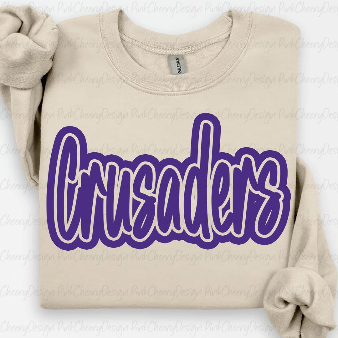 Crusaders Mascot PNG, School Spirit Crusaders Script Logo, Team Mascot ...