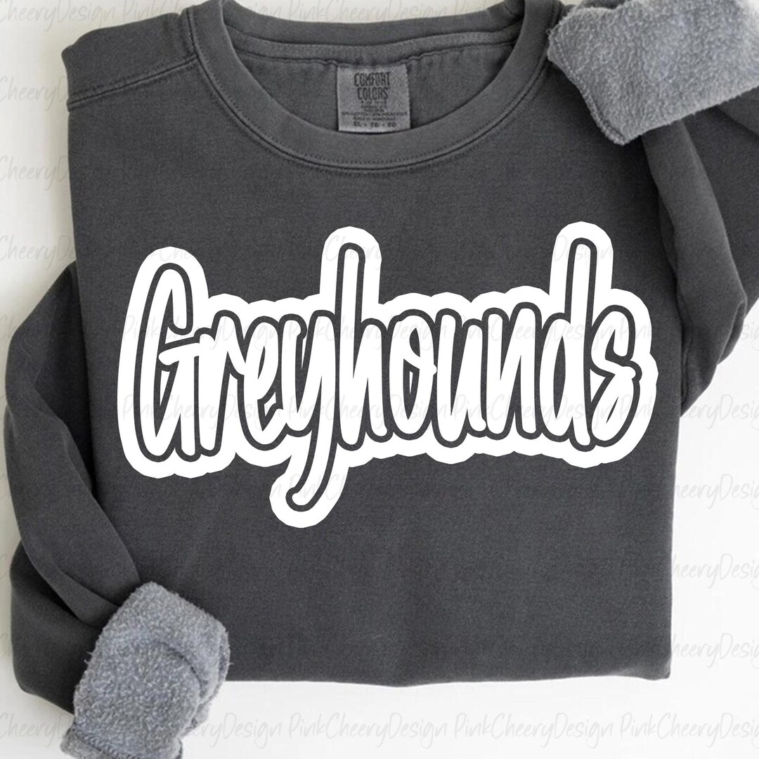 Greyhounds Mascot PNG, Team Greyhounds PNG, School Spirit Script Design ...