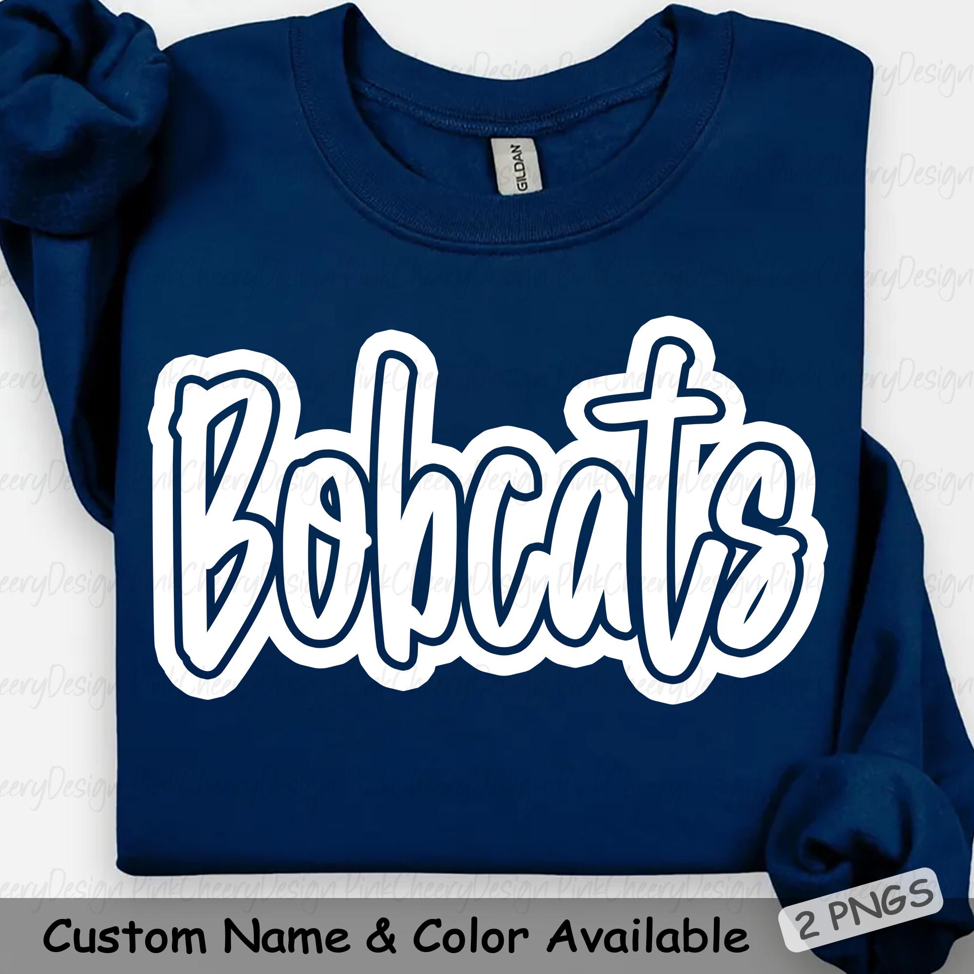 Bobcats Mascot PNG, School Spirit Bobcats Script Logo, Team Mascot ...