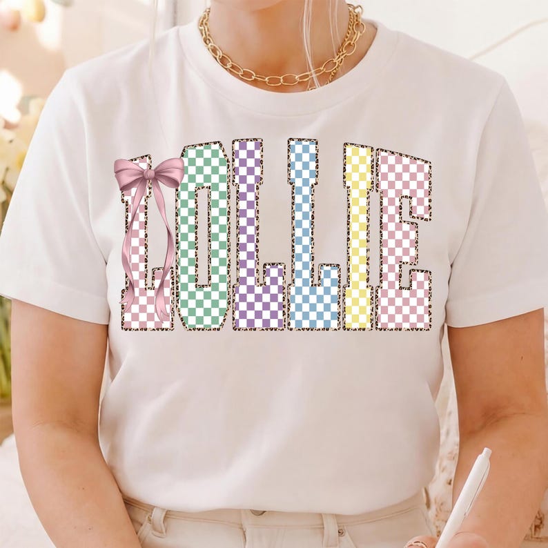 Easter Lollie PNG, Pastel Checkered Lollie Coquette Bow, Leopard ...