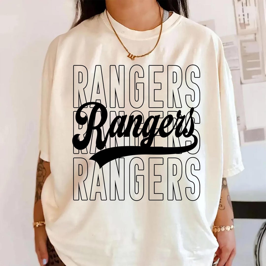 Rangers PNG, Rangers Mascot Script PNG, School Spirit Rangers Shirt ...