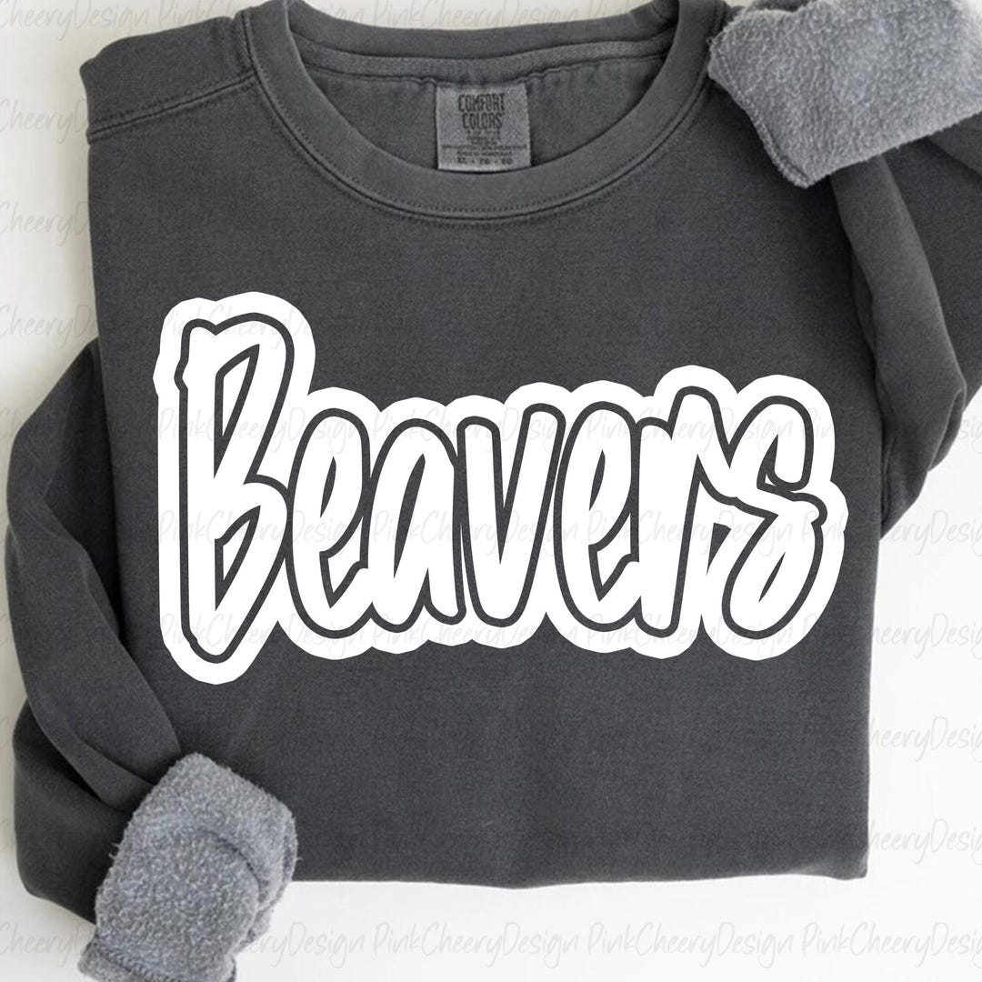 Beavers Mascot PNG, Team Beavers PNG, School Spirit Script Design, Game ...