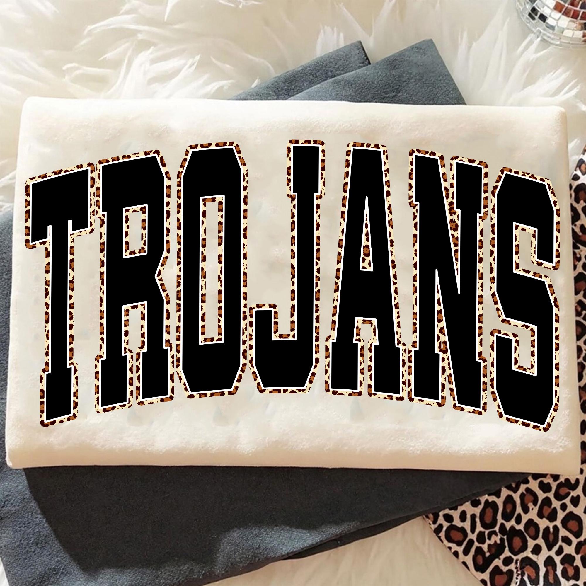 Custom Mascot Name PNG, Varsity Leopard Print Letters, School Spirit ...