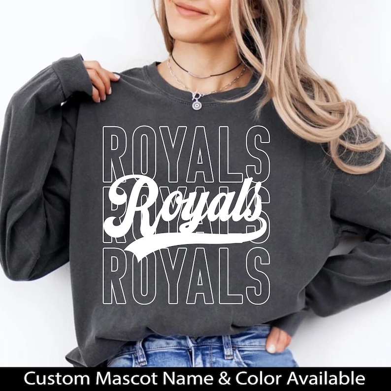 Royals PNG, Royals Mascot Script PNG, School Spirit Royals Shirt Design ...