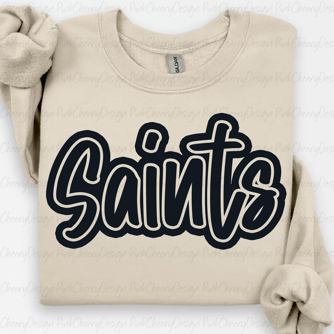 Saints Mascot PNG, School Spirit Saints Script Logo, Team Mascot Design ...