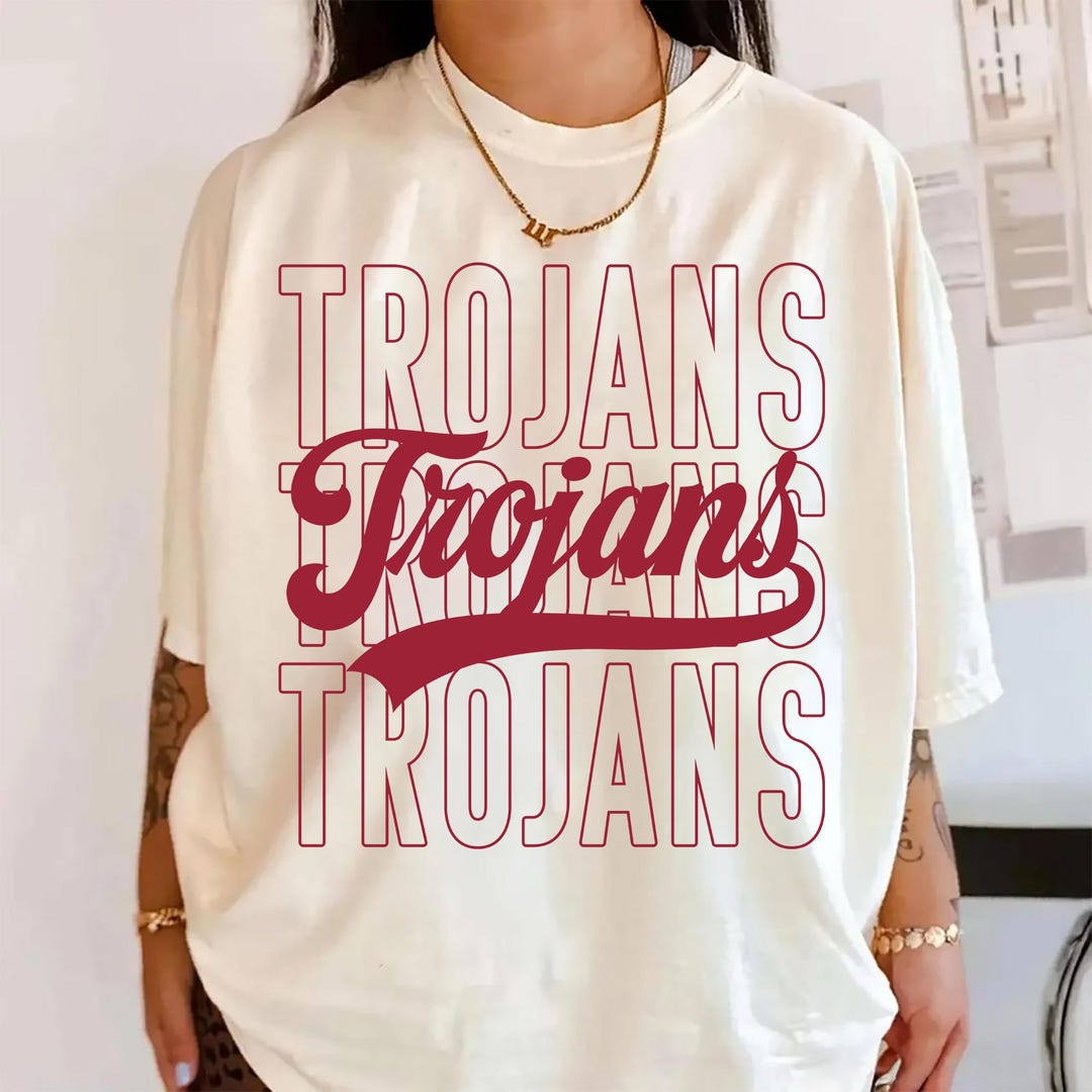 Trojans PNG, Trojans Mascot Script PNG, School Spirit Trojans Shirt ...