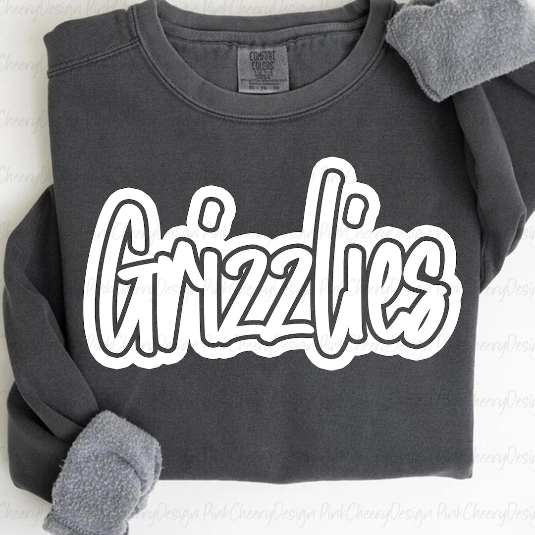 Grizzlies Mascot PNG, Team Grizzlies PNG, School Spirit Script Design ...