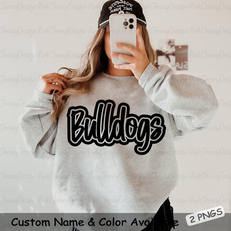Bulldogs Mascot PNG, School Spirit Bulldogs Script Logo, Team Mascot ...