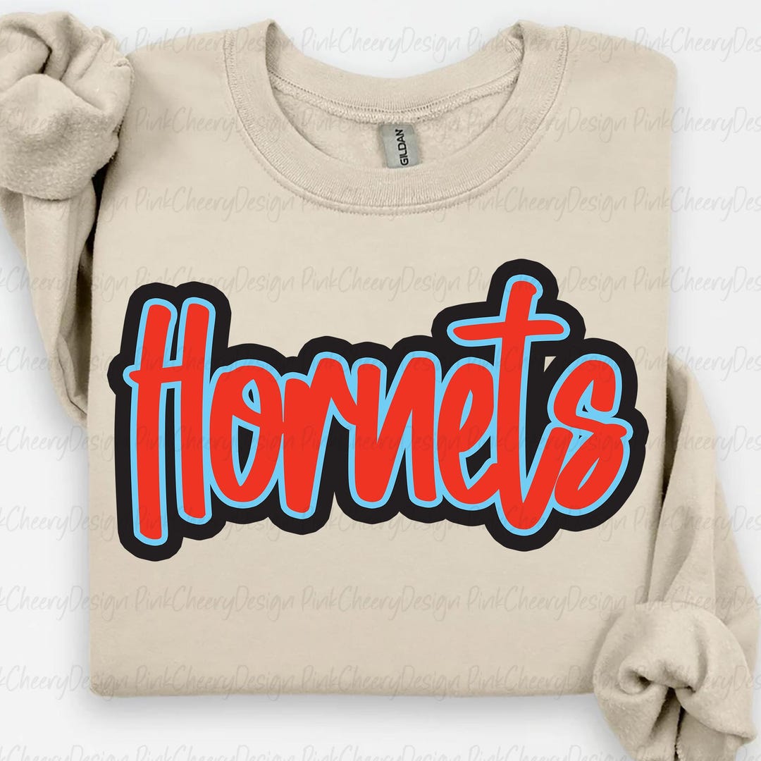 Hornets Mascot PNG, School Spirit Hornets Script Logo, Team Mascot ...