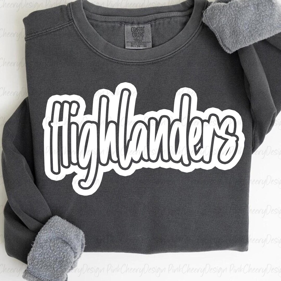 Highlanders Mascot PNG, Team Highlanders PNG, School Spirit Script ...