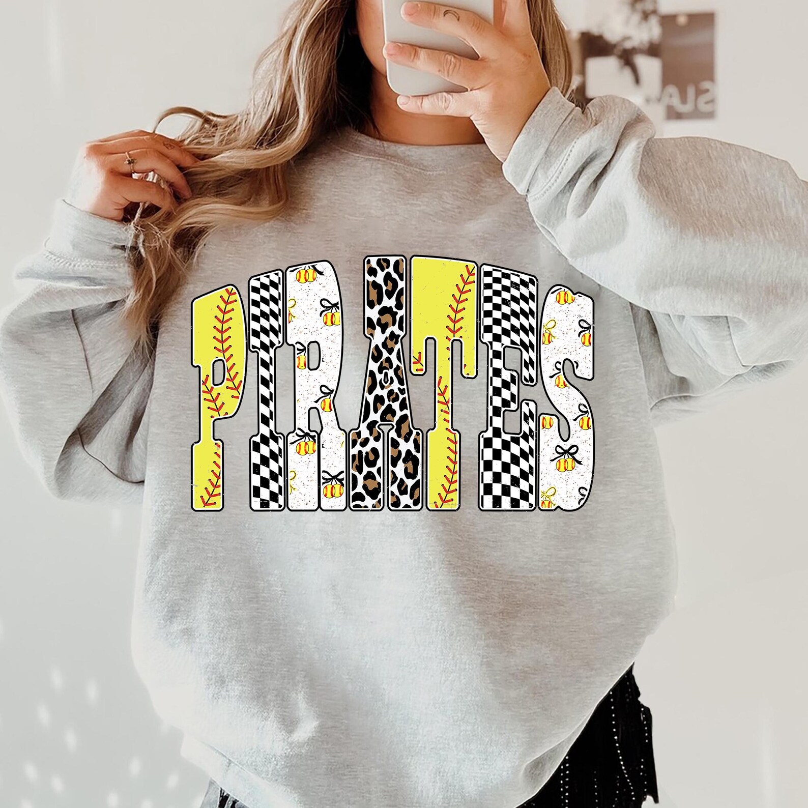 Pirates Softball PNG, Pirates Team Mascot School Spirit Design, Checker ...