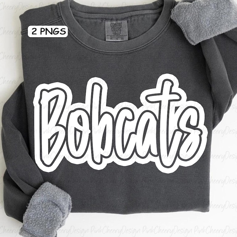 Bobcats Mascot PNG, School Spirit Bobcats Script Logo, Team Mascot ...