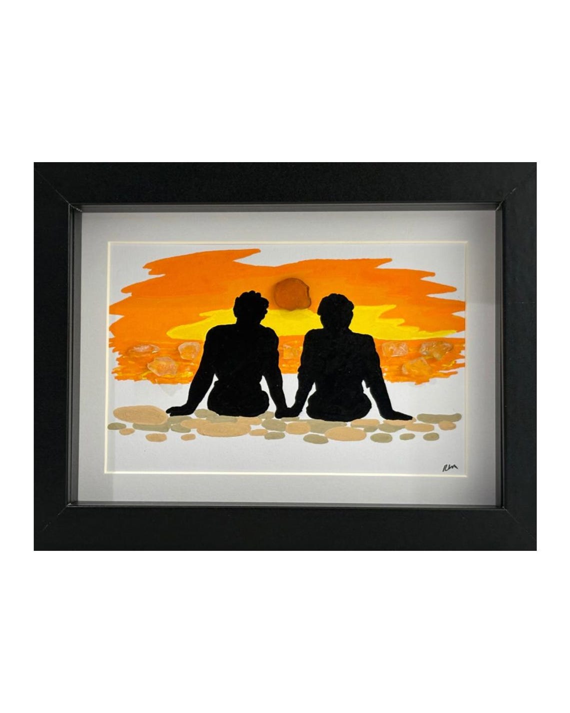 Heated Rivalry Sea Glass Art | Golden Hour Hockey Romance - Etsy Canada