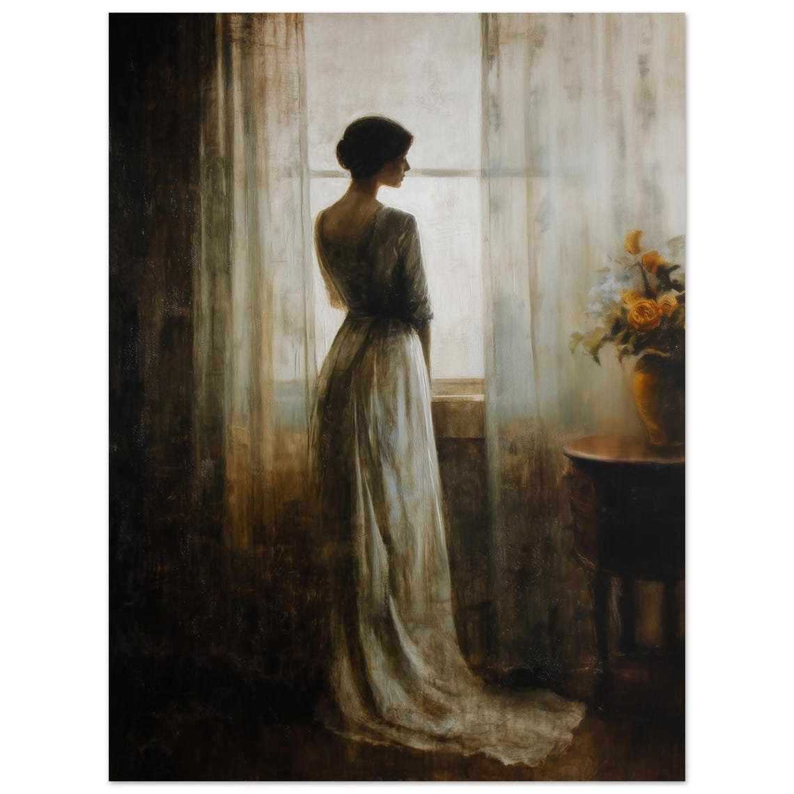 Vintage Lady Poster | 45x60 Cm | Classic Elegant Home Decor - Etsy