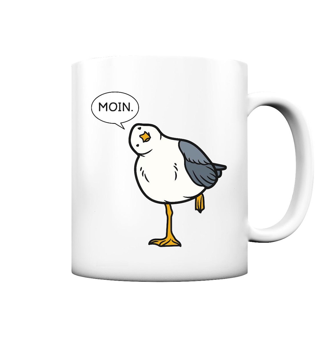 Hello Seagull Mug - Funny Cartoon Seagull Coffee Mug Gift Idea - Etsy