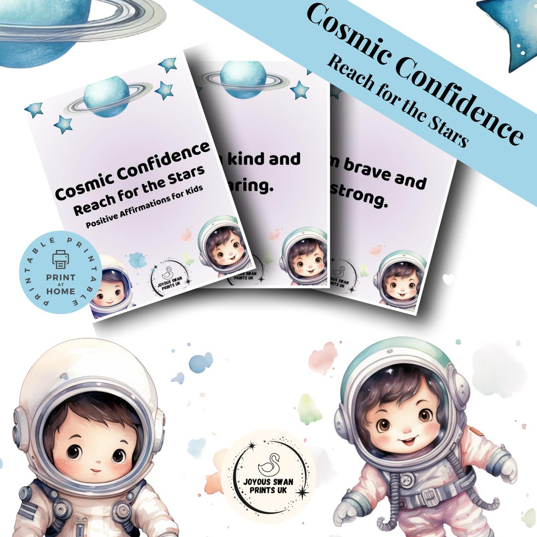 Printable Affirmation Cards for Kids | Cosmic Confidence - Children ...
