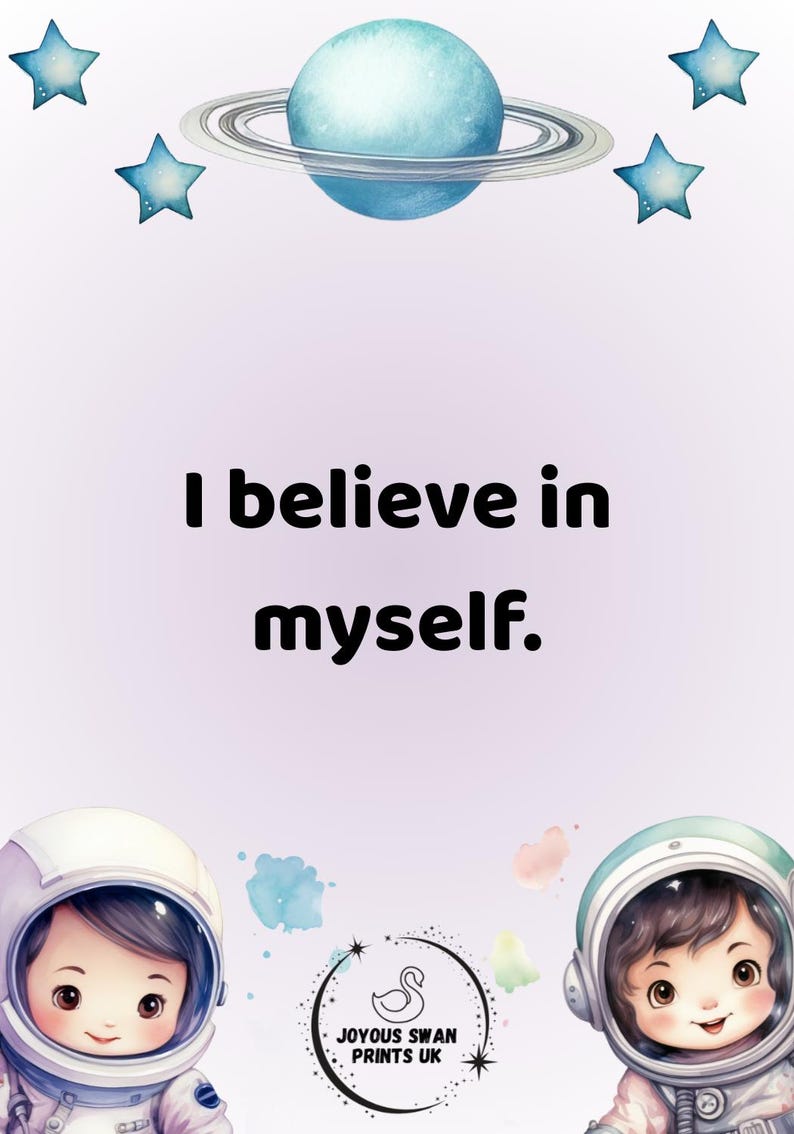 Printable Affirmation Cards for Kids | Cosmic Confidence - Children ...