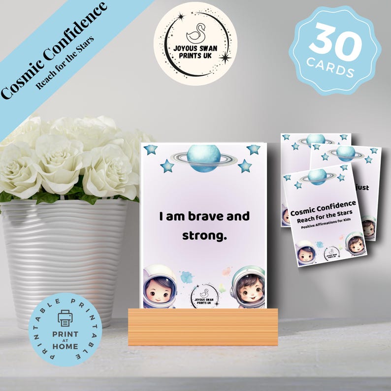 Printable Affirmation Cards for Kids | Cosmic Confidence - Children ...