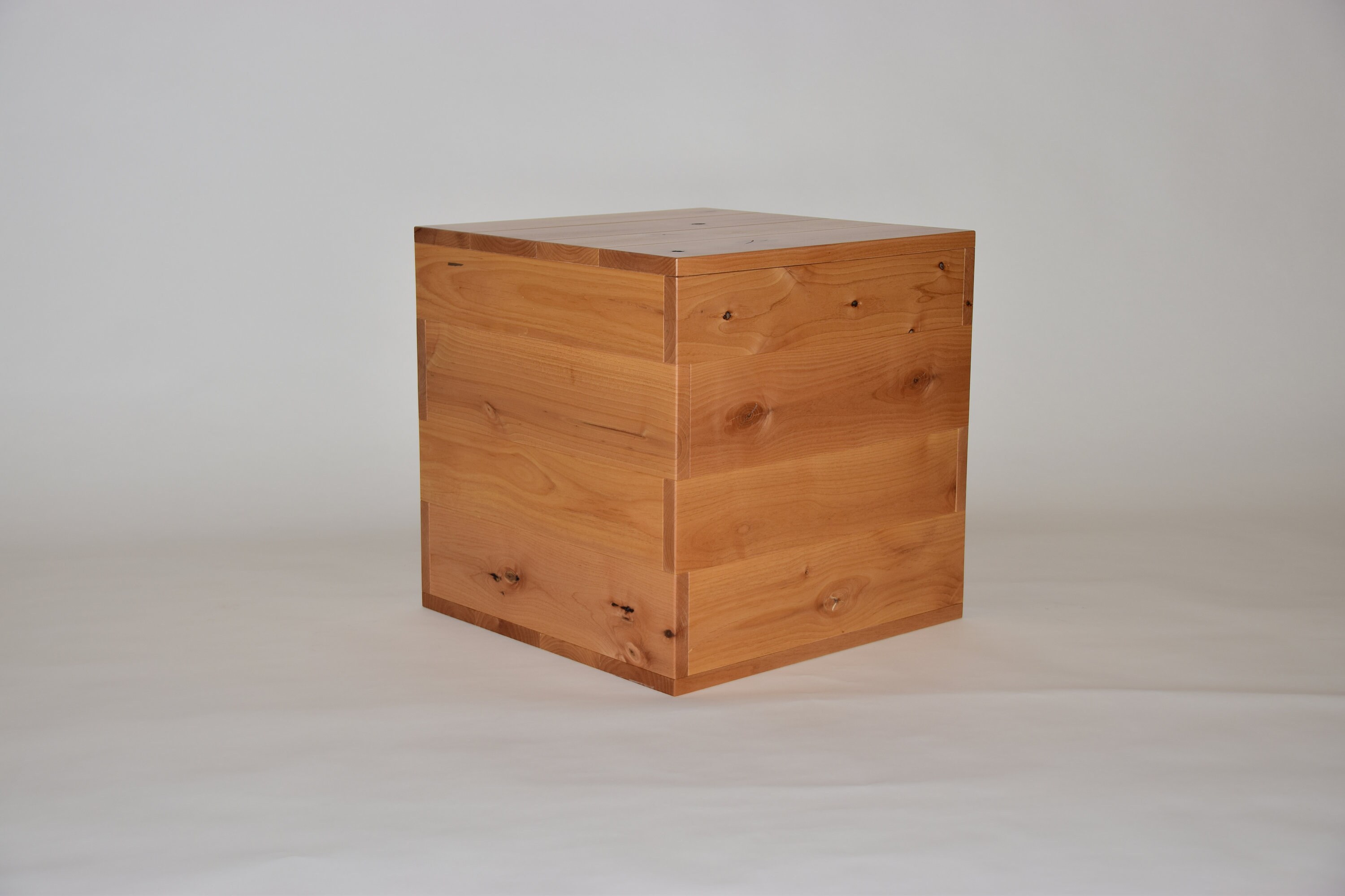 Rustic Walnut Cube/end Table/stand - Etsy