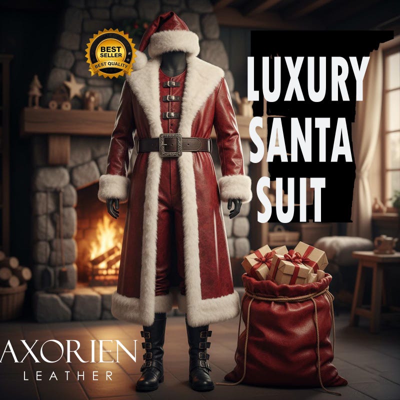 Leather Santa Claus Boots - Etsy