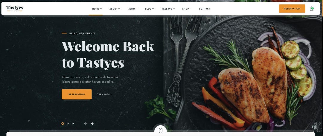 Custom Website Design and Development - Restaurant - Etsy