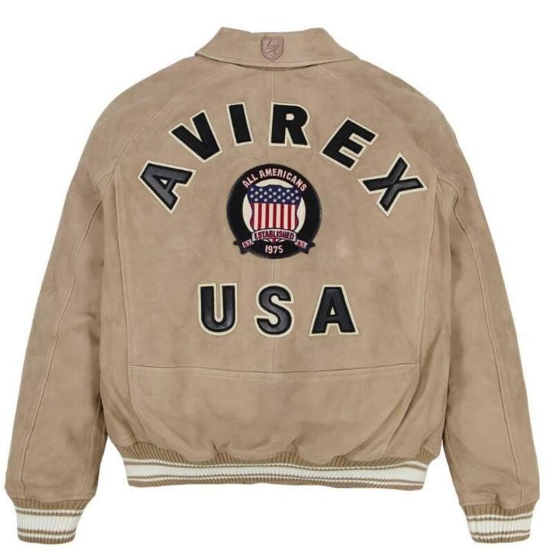 Avirex Suede Bomber Jacket – Classic American Icon Leather Style for ...