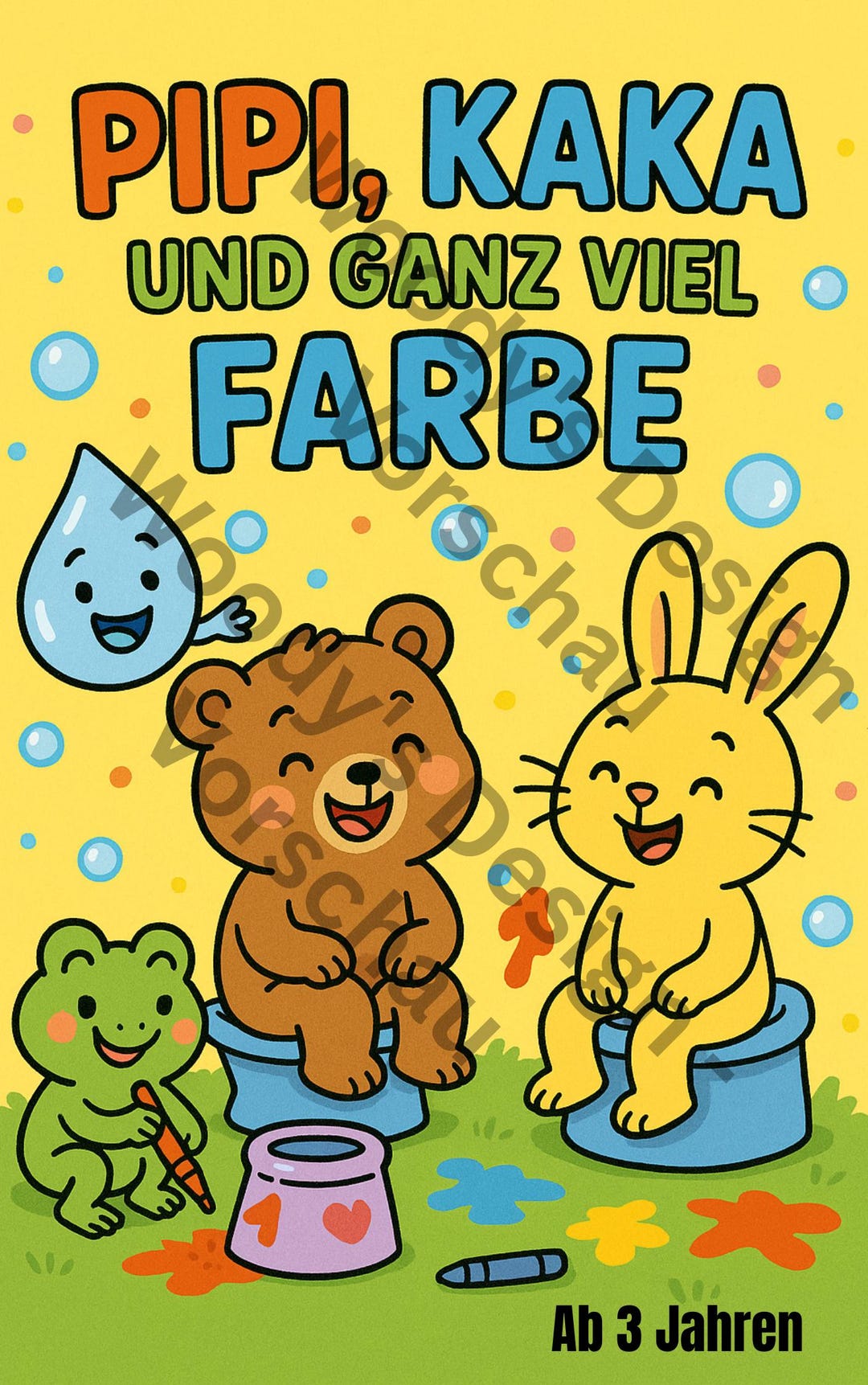 Children's Coloring Book - Pee, Poop, and Lots of Color - 13 Pages PDF ...