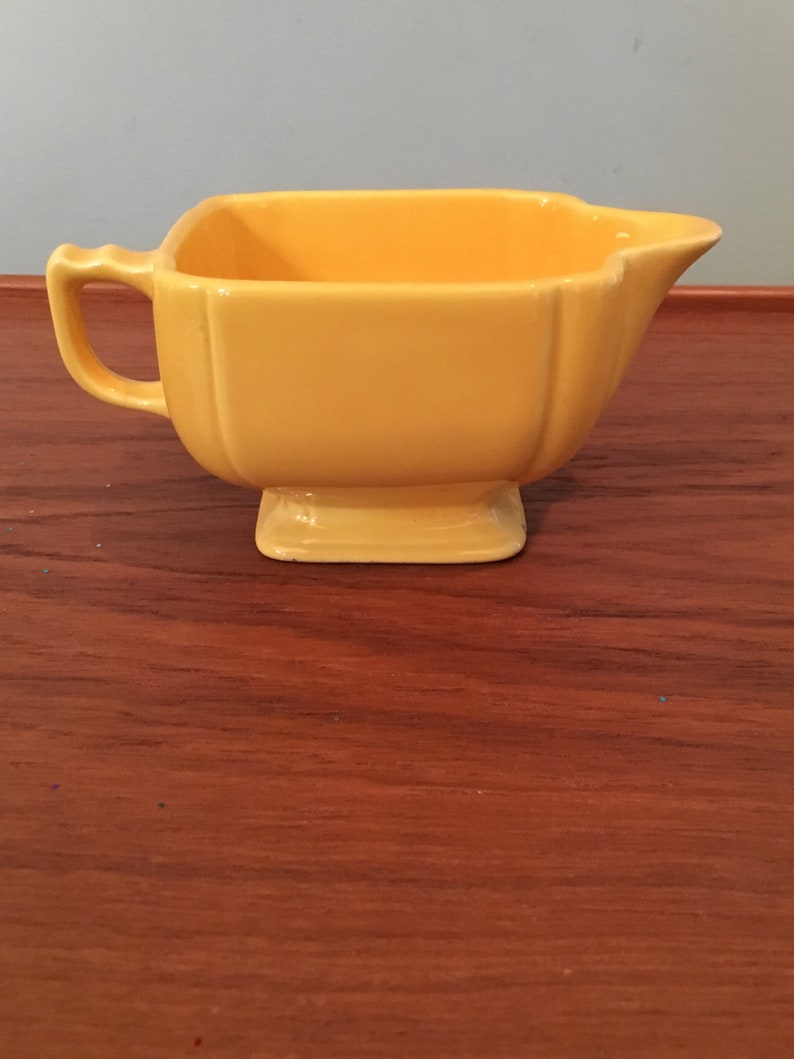 Yellow Antique Riviera Ware Fiesta Creamer Cream Pitcher Art - Etsy