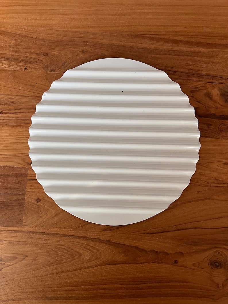 COPCO Vintage White Ribbed Melamine Heat Proof TRIVET - Etsy