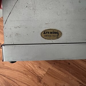 LIT-NING Vertical File Vintage Industrial Metal 6 Slotted File Record Rack Desk Accessory - Etsy