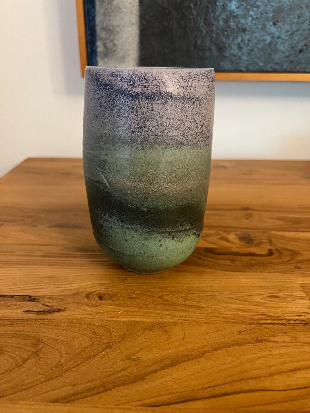 Studio Pottery Earthy Glaze Almond Shape Vase - Etsy