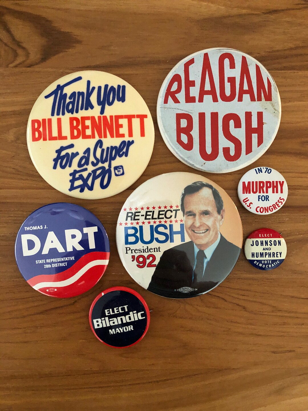 Vintage Lot of Political Pins Buttons Presidential Congress State ...