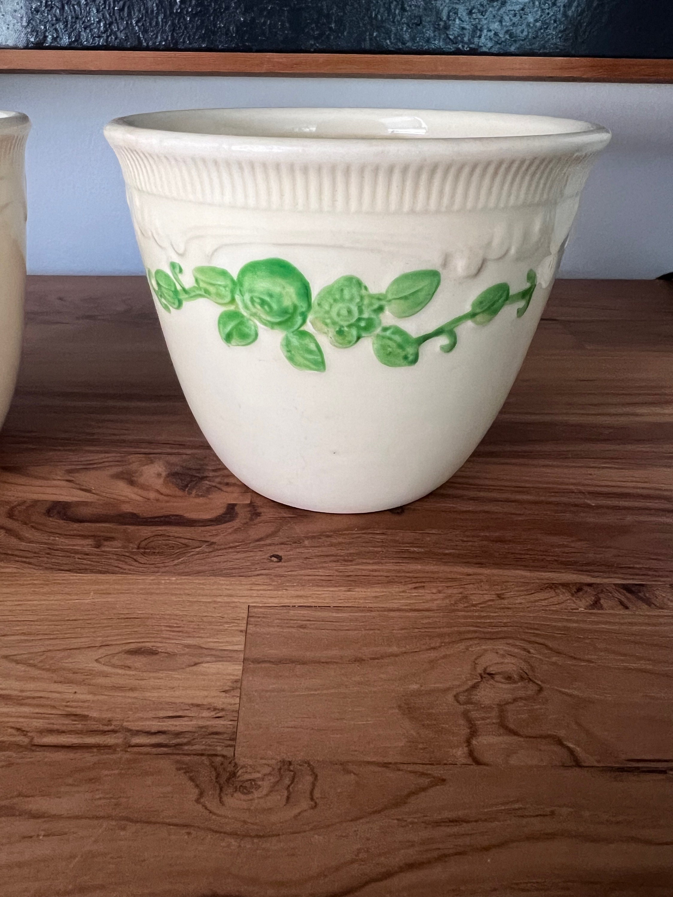 Art Deco Homer Laughlin OVEN SERVE Floral Planter Pair Bowls - Etsy