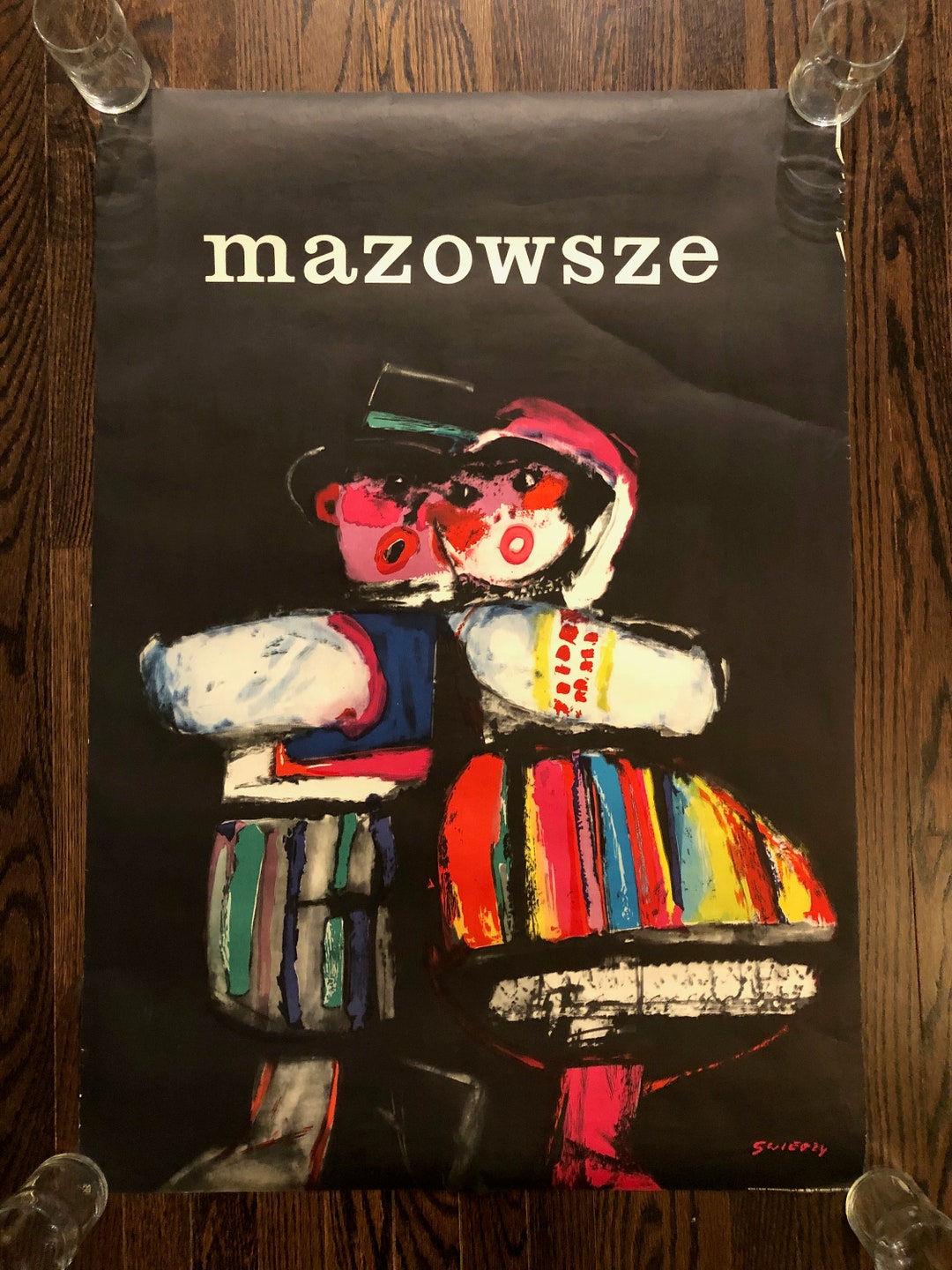 CYRK MAZOWSZE Polish State Ensemble of Folk & Dance 1976 Pop Art Poster ...