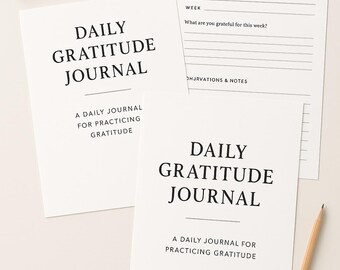 Kids Daily Gratitude Journal - Etsy