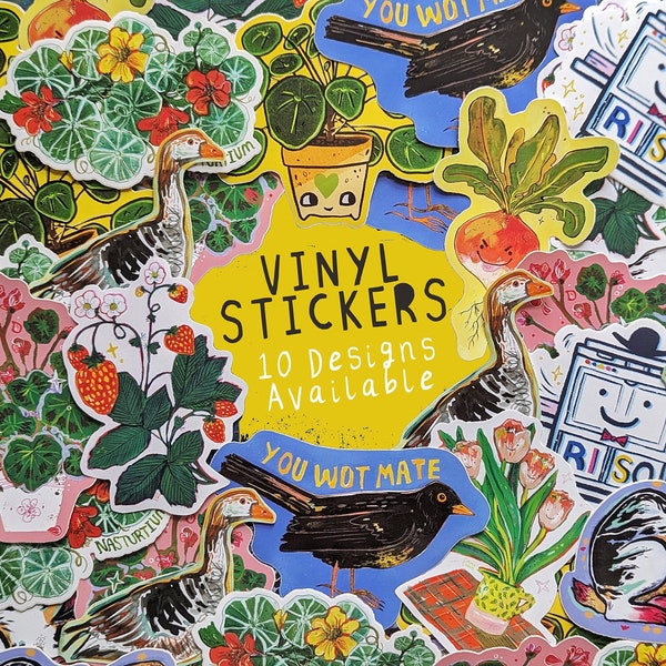 Vinyl Sticker Art - Etsy