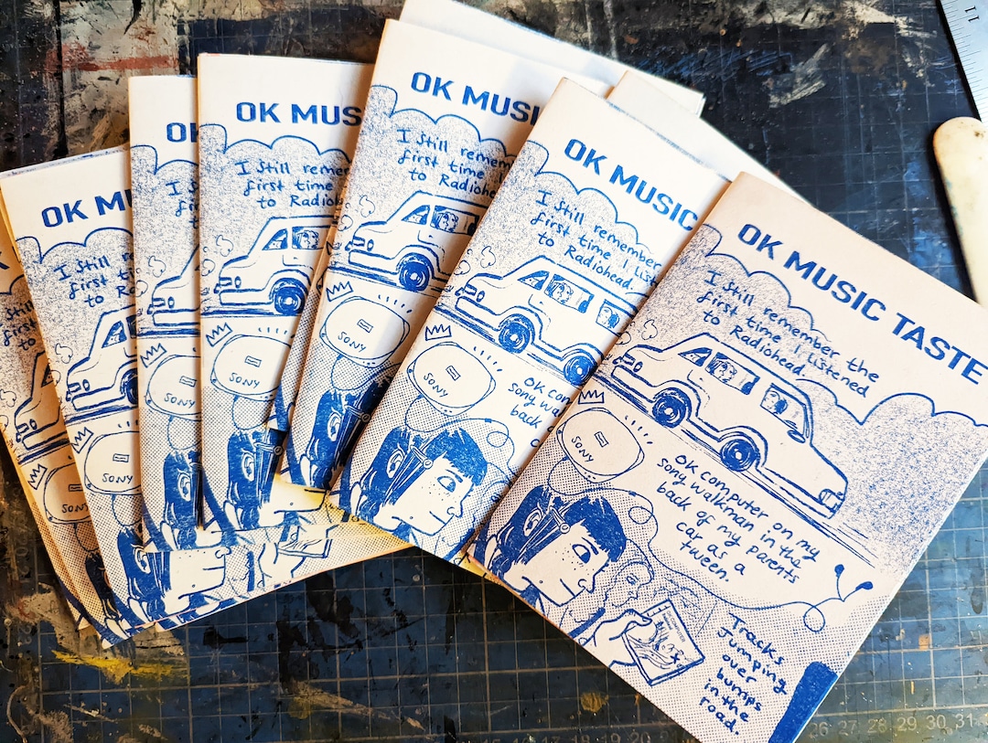 OK MUSIC TASTE 8pp Riso Poster Zine - Etsy