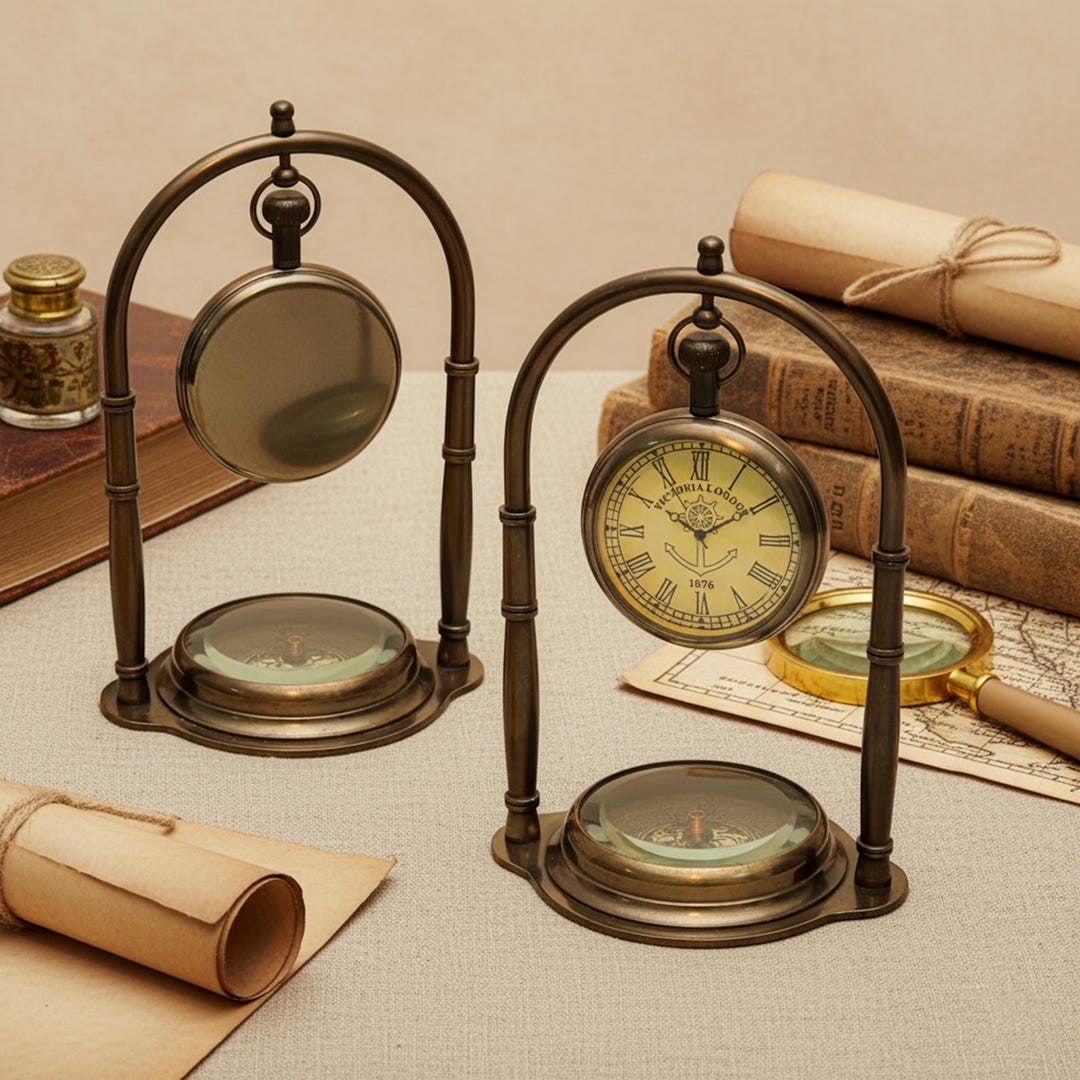 Vintage Style Table Clock | Antique Decorative Timepiece - Etsy