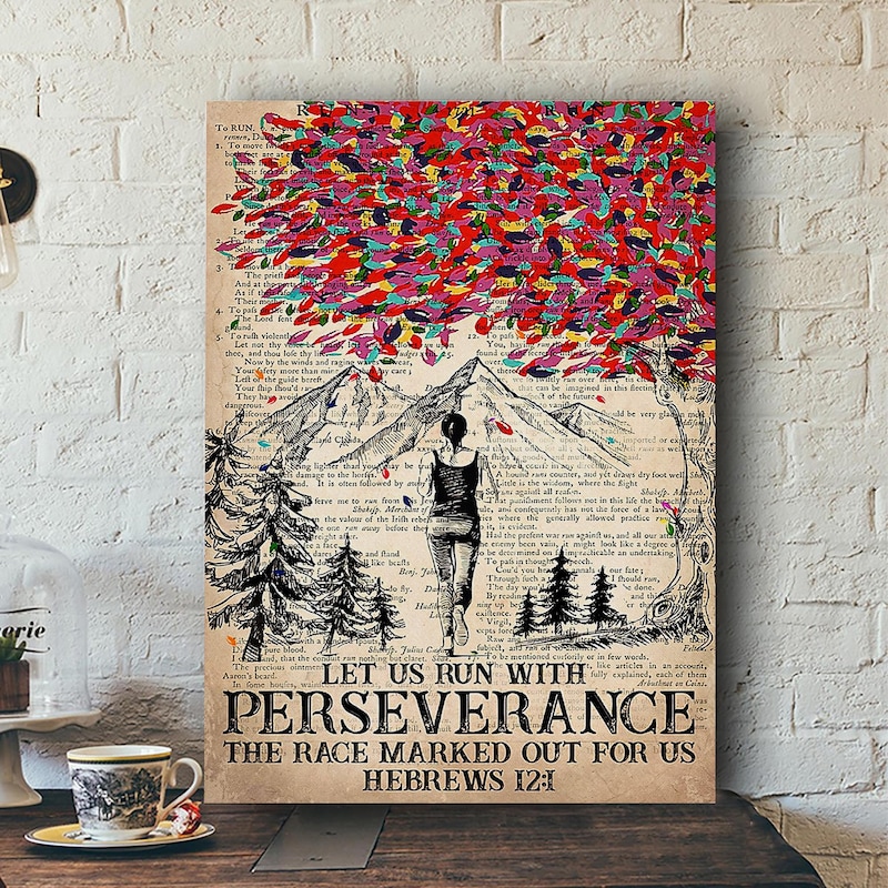 Hebrews 12:1 2 Wall Decor - Etsy