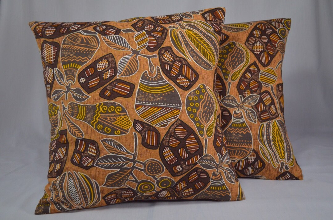 Vintage Pillow Cover, Handmade Pillow, Cushion Cover, Mid Century ...
