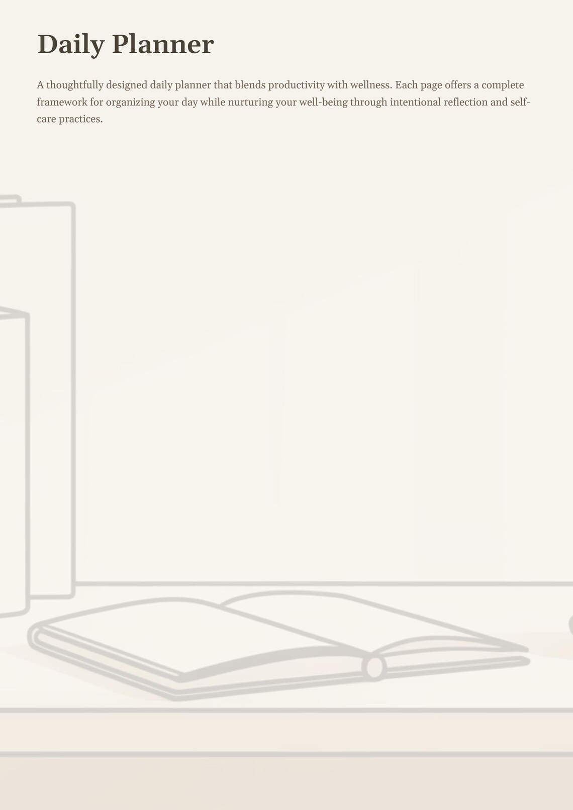 Daily Planner Printable | Productivity PDF - Etsy