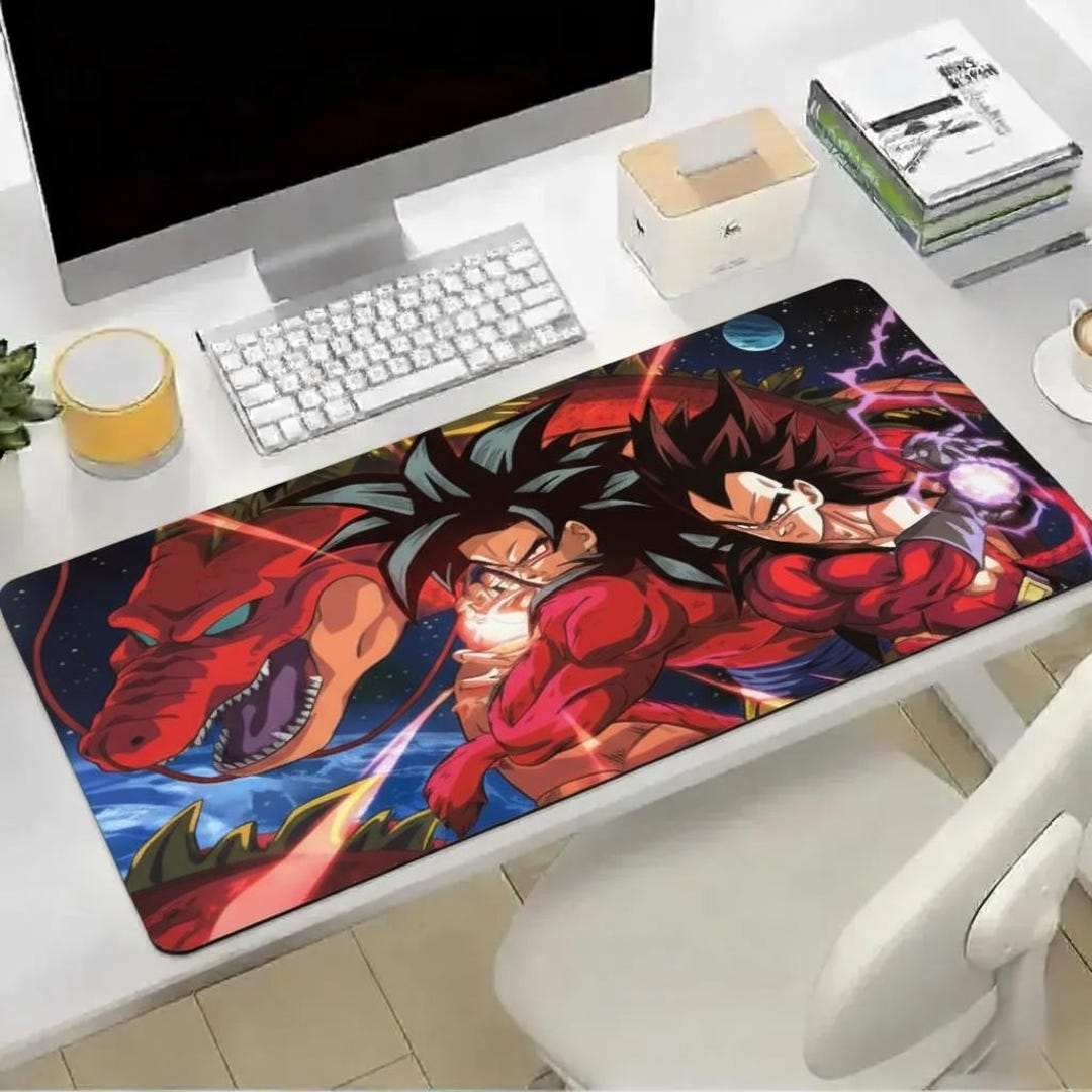 Goku Vegeta Super Saiyan 4 Mouse Pad | Dragon Ball Z Gaming Desk Mat ...